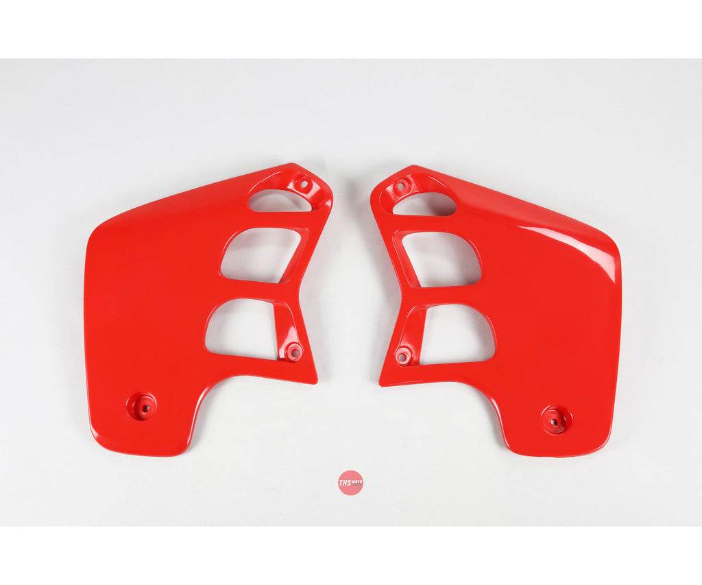 UFO Honda Radiator Shrouds CR125 89-90/250 88-89 (red 88-89) THS Moto NZ