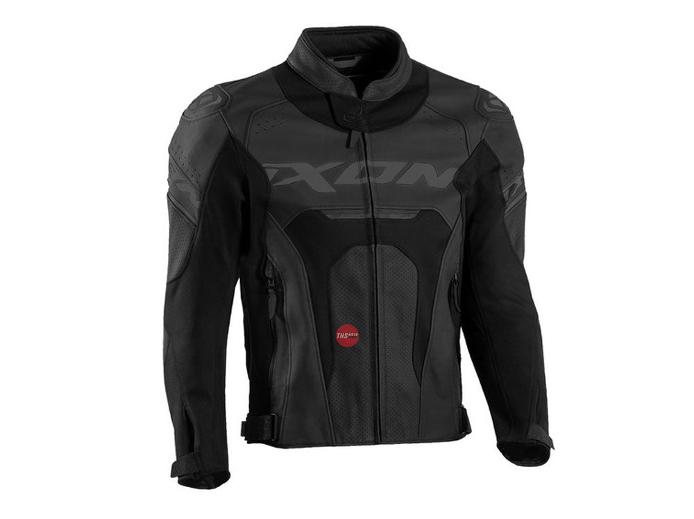 Ixon Jackal Leather Jacket Black Road Jackets Size Large THS Moto NZ