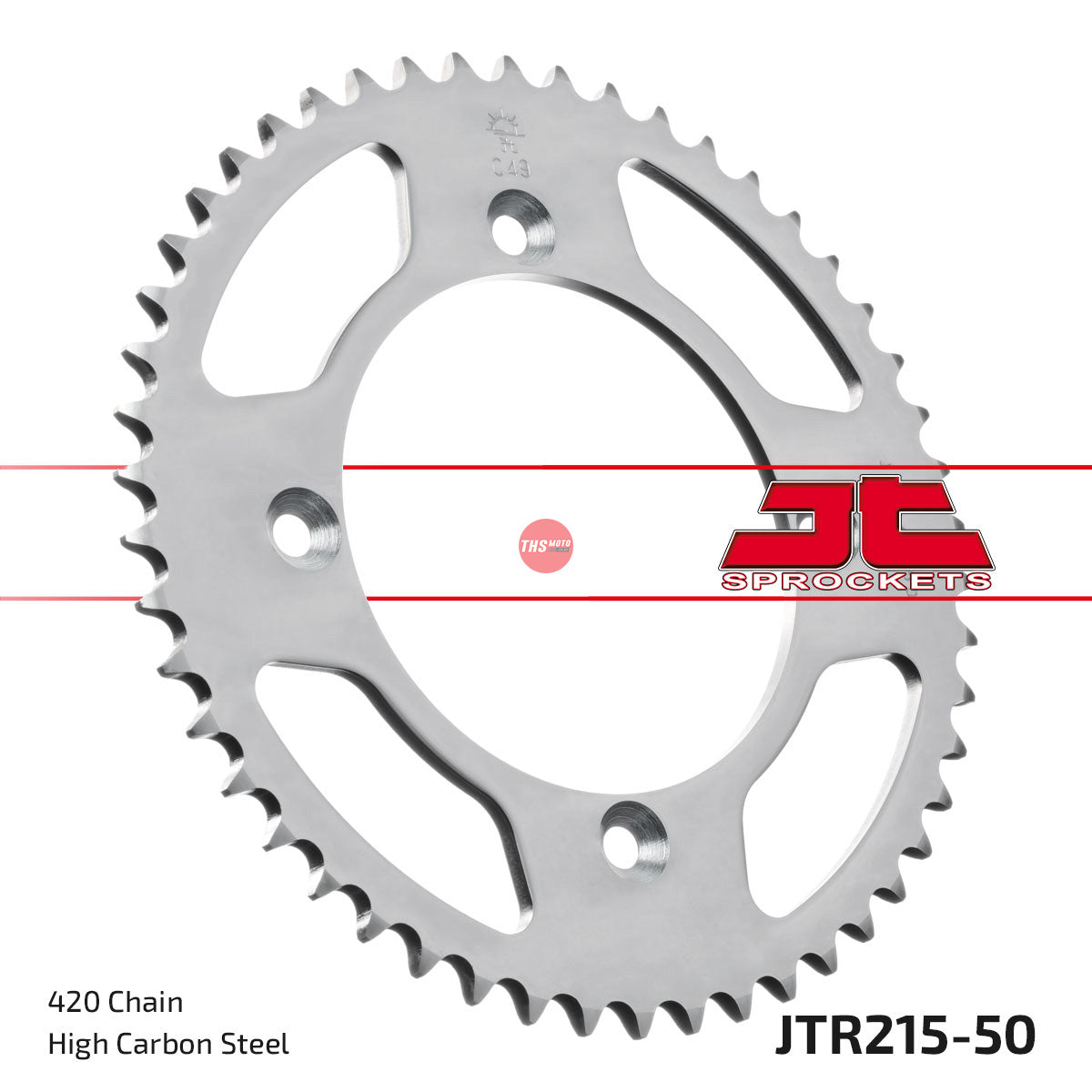 JT Steel 50 Tooth Rear Motorcycle Sprocket JTR215.50 THS Moto NZ