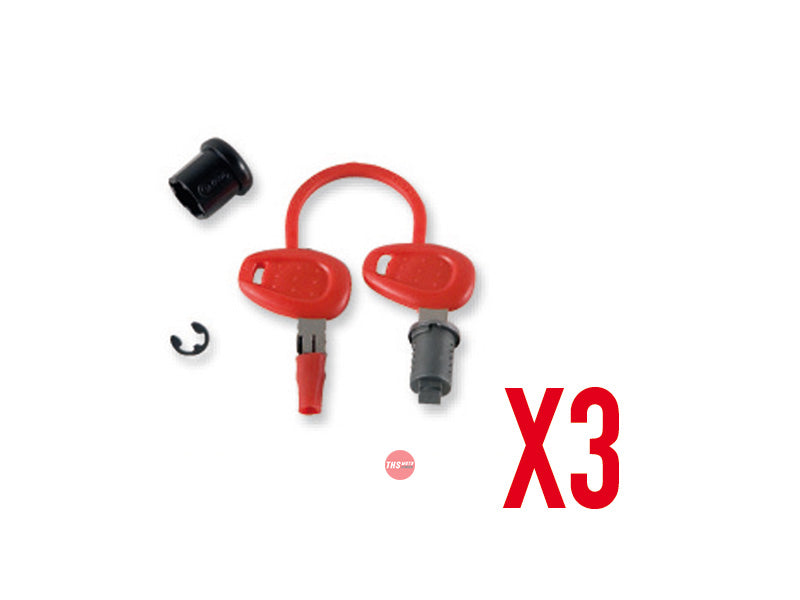 Givi 3 Lock & Key Set (not V46 V35 E52) Z228 THS Moto NZ